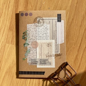 Handmade Vintage Collage Card Aesthetic Card Personalised Card Recycled ...