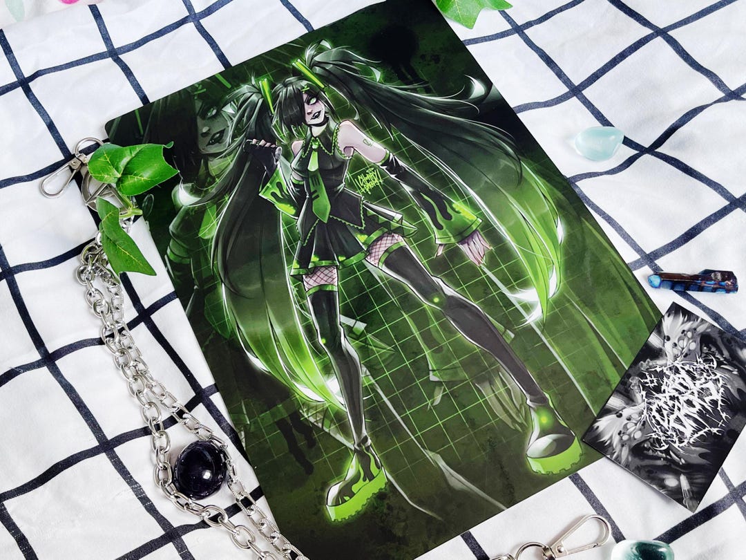 MONSTER MIKU Art Print - Hatsune Miku - Vocaloid - A4 Glossy Art Print ...