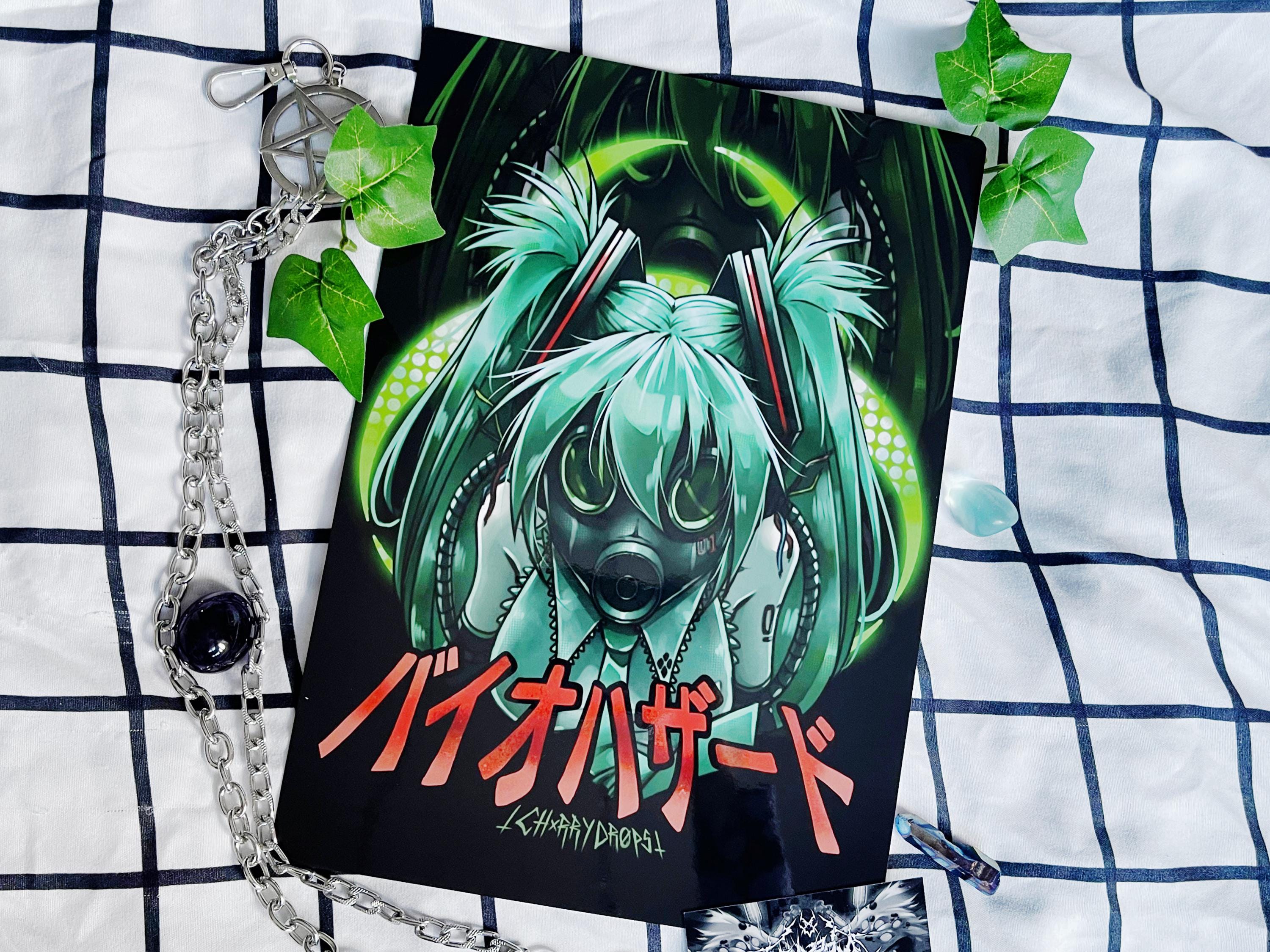HATSUNE MIKU | Biohazard Miku | Vocaloid | A4 Glossy Art Print - Etsy