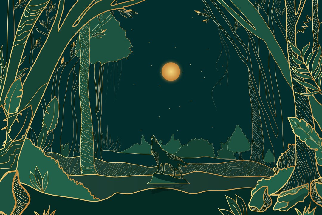 Spirit Wolf Poster - Etsy