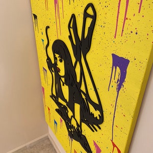 3D Wood Picture of Pulp Fiction Wall Picture, Pop Art, Wall Painting ...