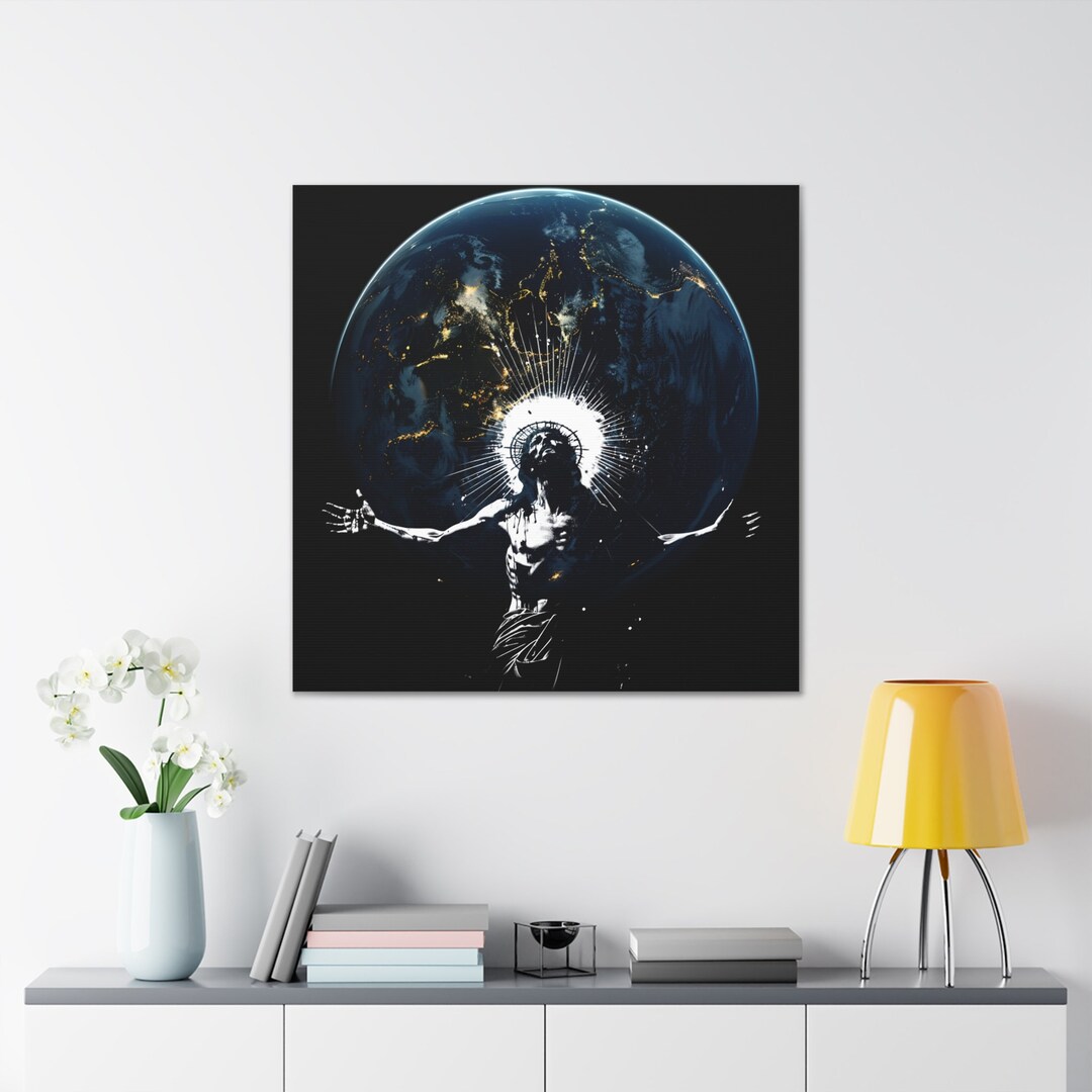 Jesus the Savior of the World Print Jesus Christ Canvas Gallery Wrap ...