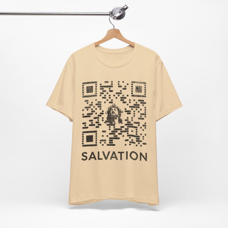 John 3:16 QR Code Shirt Jesus Christ Salvation QR Code T-shirt Yeshua ...