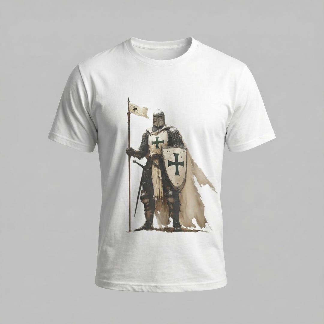 St. Lazarus Knight T-shirt: Catholic Christian Medieval Tee - Etsy