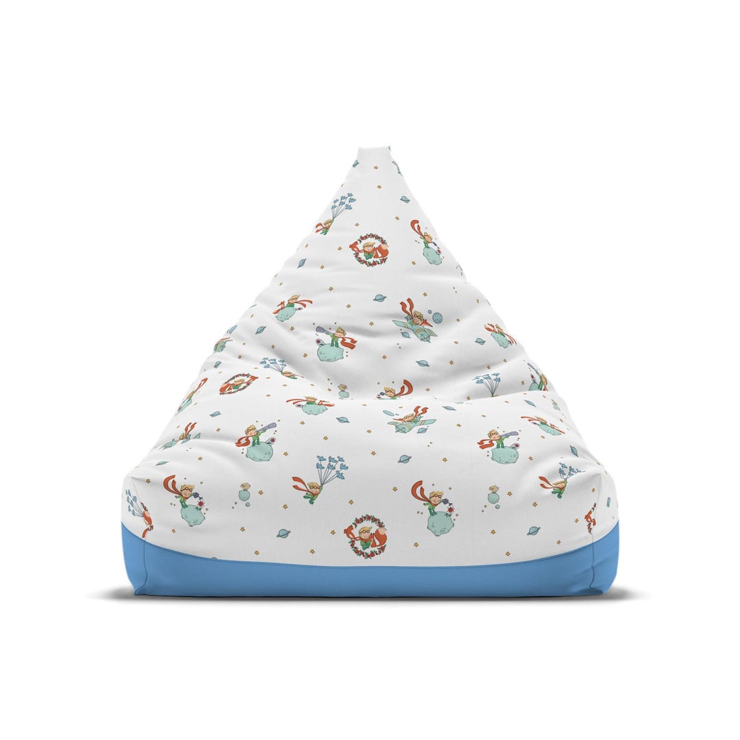 The Little Prince Light Blue Bean Bag Cover, Artistic Bean Bag Chair ...