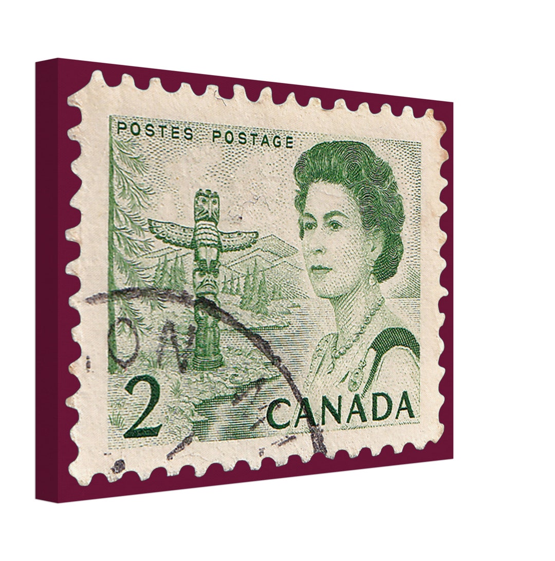 Vintage Totem Pole Wall Art, Totem Wall Decor Canvas Print, Gift Idea ...