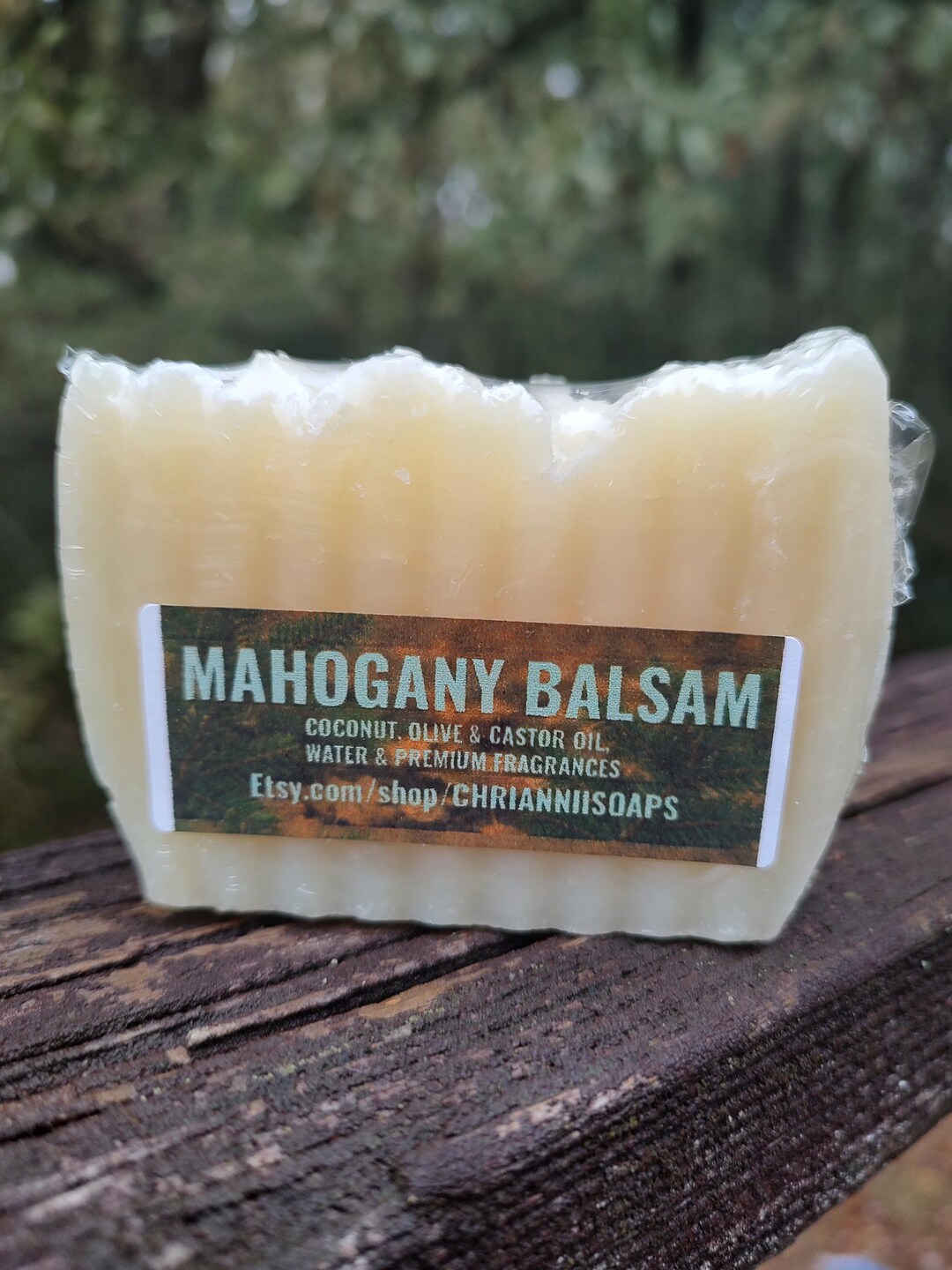 MAHOGANY BALSAM Premium Homemade Soap Bar Smells Like Balsam Cedarwood ...