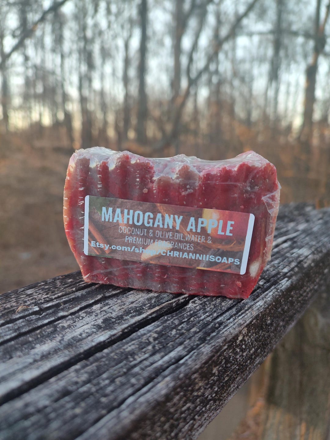 MAHOGANY APPLE Premium Homemade Soap Bar Smells Like Apple Mahogany ...