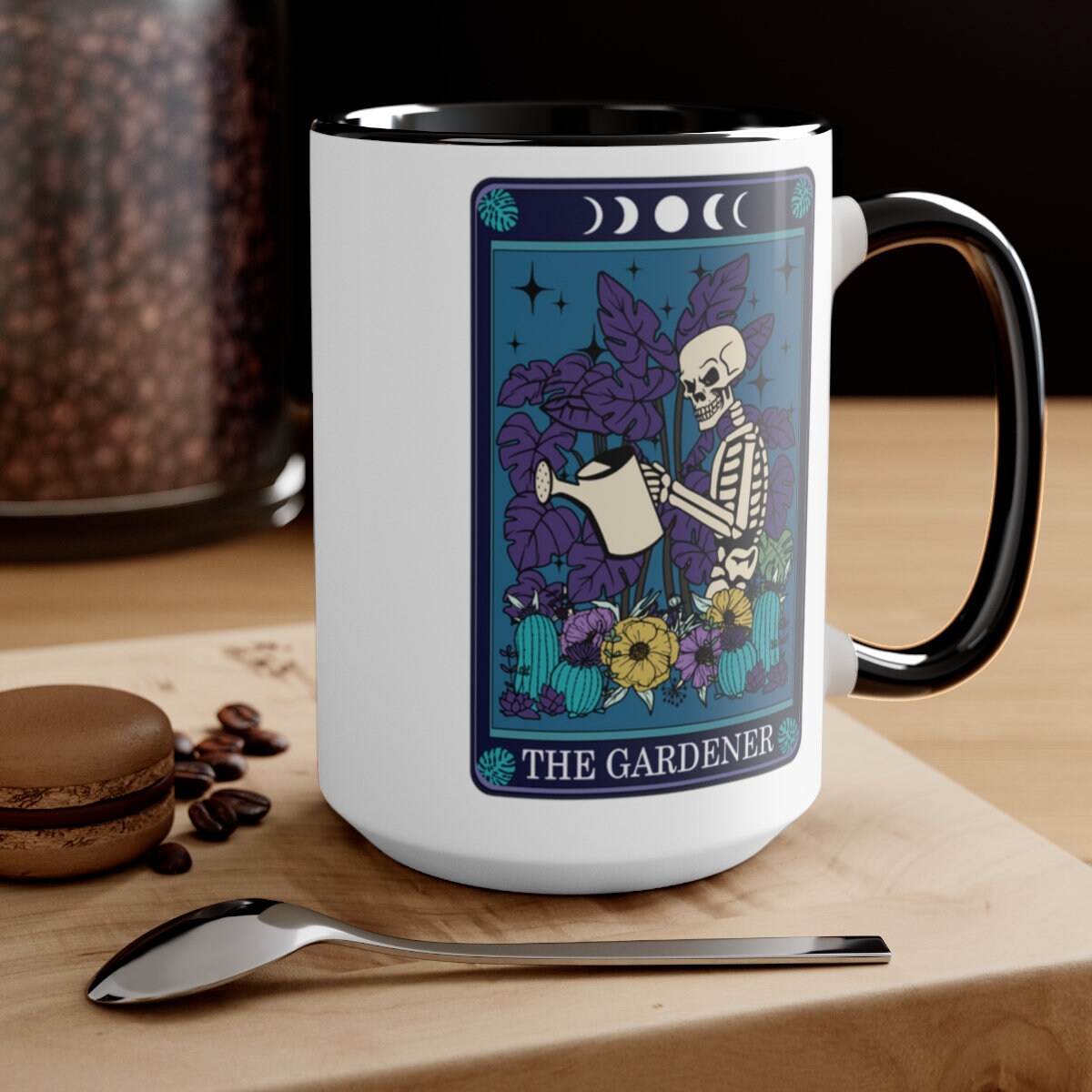 Hilarious Tarot Mug Tarot Card the Gardener Two-tone Coffee - Etsy
