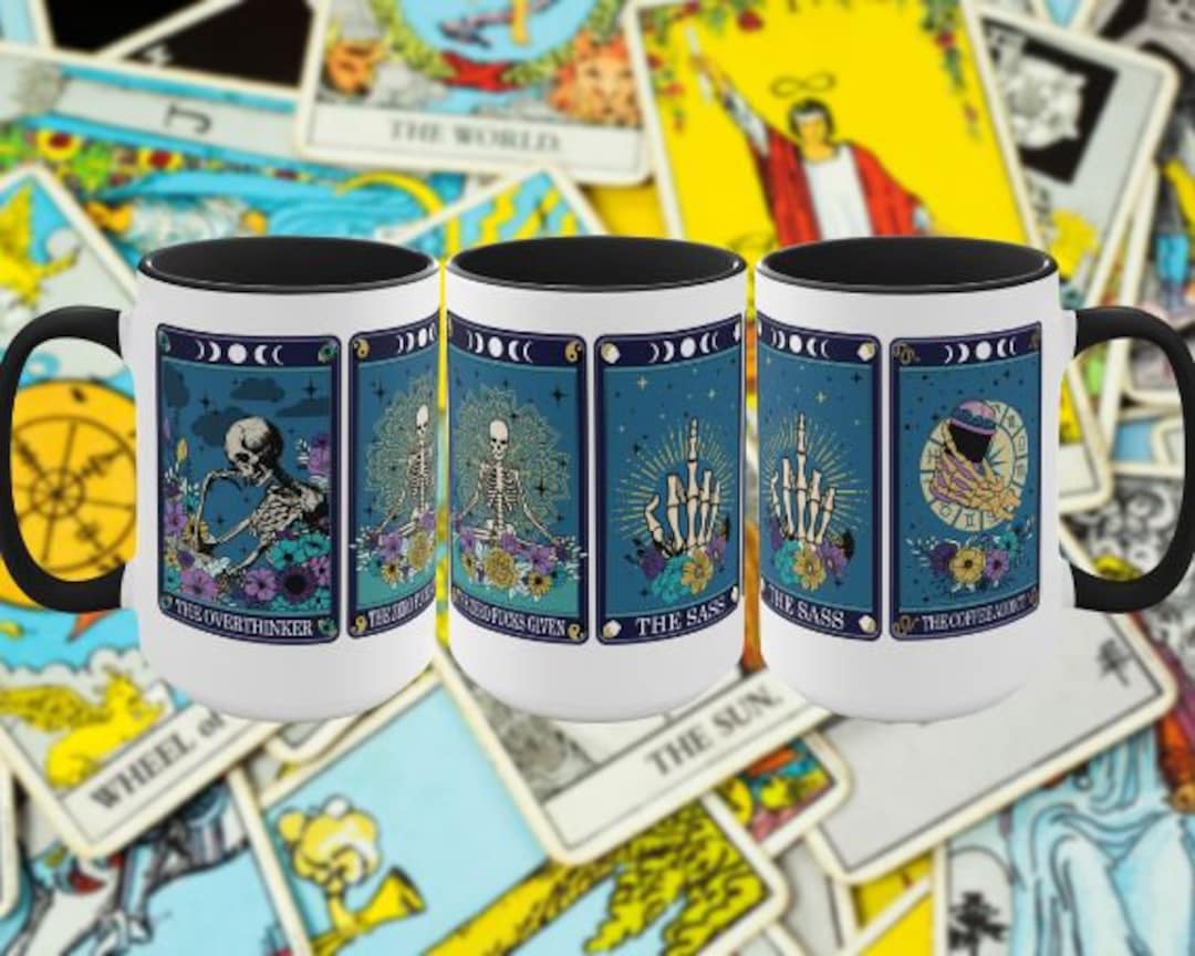 Hilarious Gift for Tarot Card Reader, 15oz Tarot Coffee Mug With Funny ...