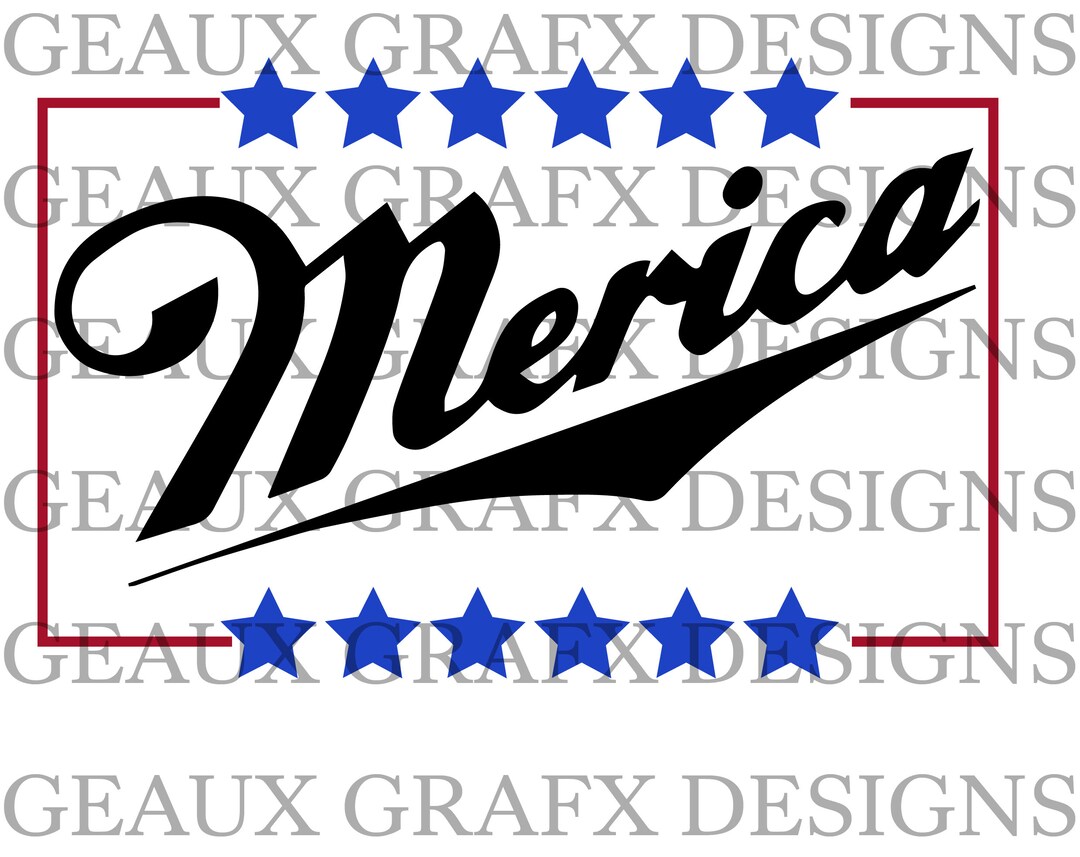 MERICA SVG PNG Jpeg Dxf Eps Pdf - Etsy