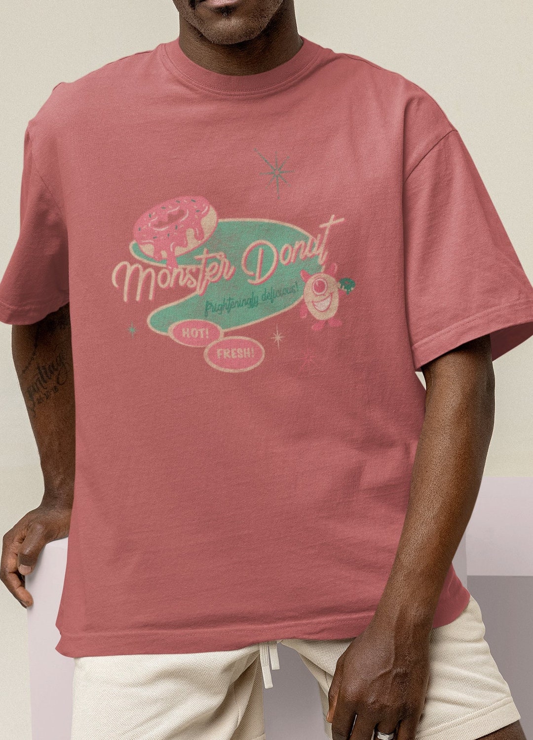 Monster Donut Graphic Tee - Etsy