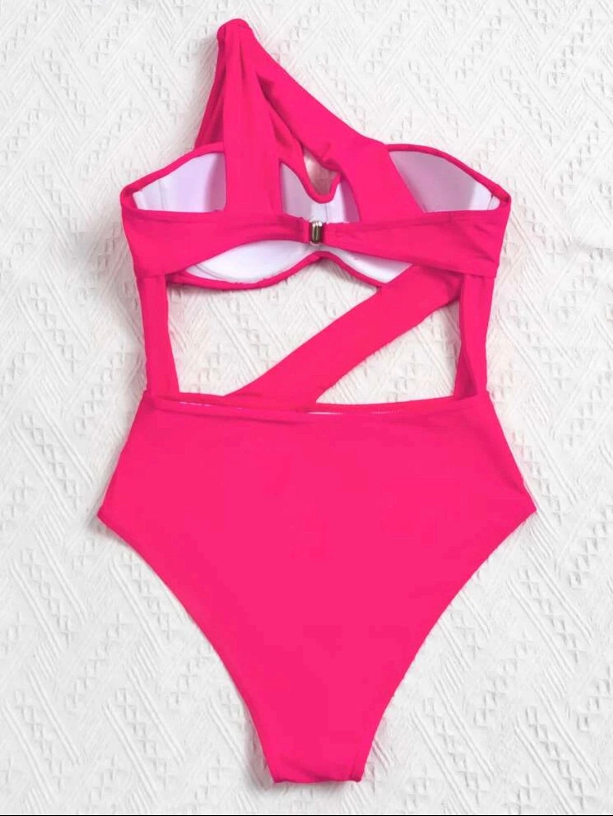 Cut Out One Shoulder Swimsuit Etsy