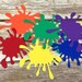 Paint Splat Die Cut - Etsy