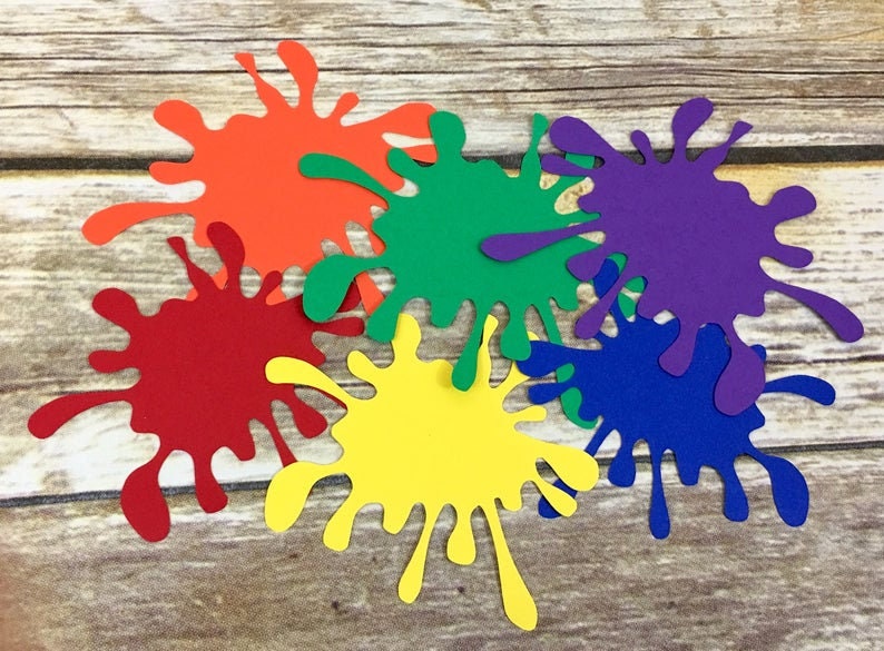 Paint Splat Die Cut - Etsy