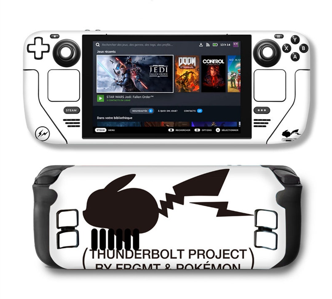 Steam Deck Decal Pikachu Sticker Steam Deck Sticker Full Wrap Skin for ...