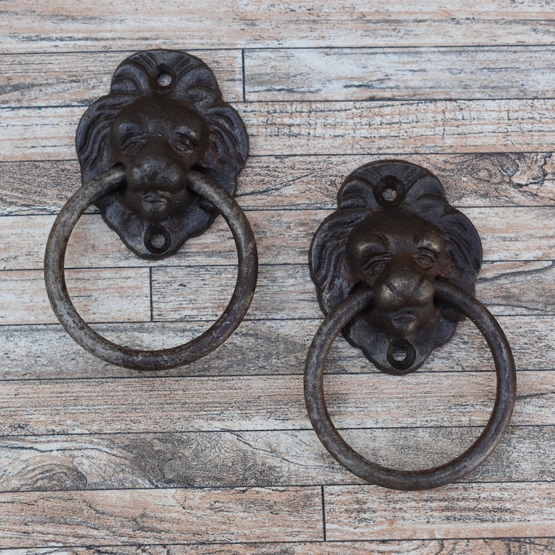 Lion Knocker Drawer Pull - Etsy