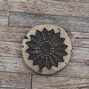 Vintage Style Handmade Cast Brass Floral Silversmith Goldsmith Jewelers ...