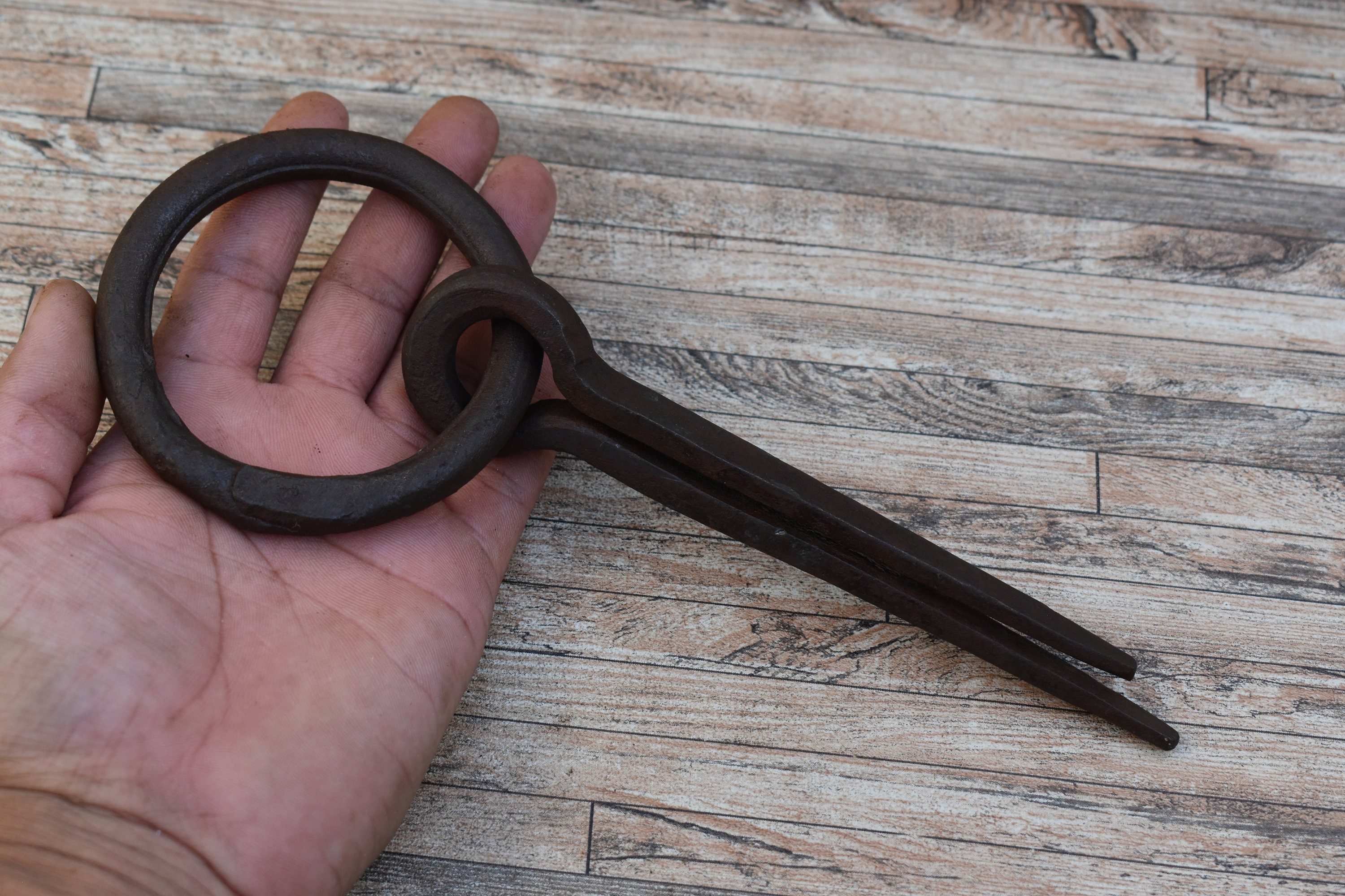 Vintage Iron Handmade Handforged Horse Tie Hitching Post Ring - Etsy