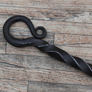 Vintage Wrought Iron Blacksmith Handforged Twisted Marlin Spike Hitch ...