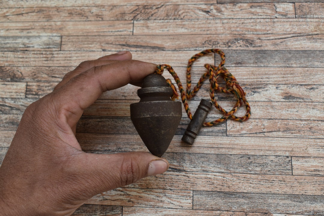 Vintage Solid Iron Mini Leveling Plumb Bob Tool Collectible Table Decor ...