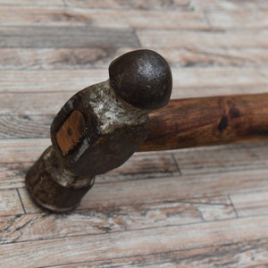 Vintage Used Iron Blacksmith Hammer Tinsmith Silversmith Hammer Tool ...