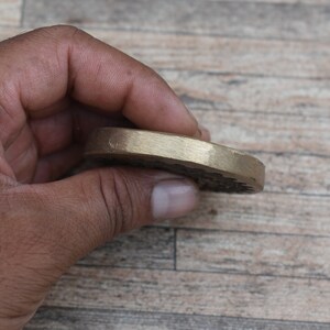 Vintage Style Handmade Cast Brass Floral Silversmith Goldsmith Jewelers ...