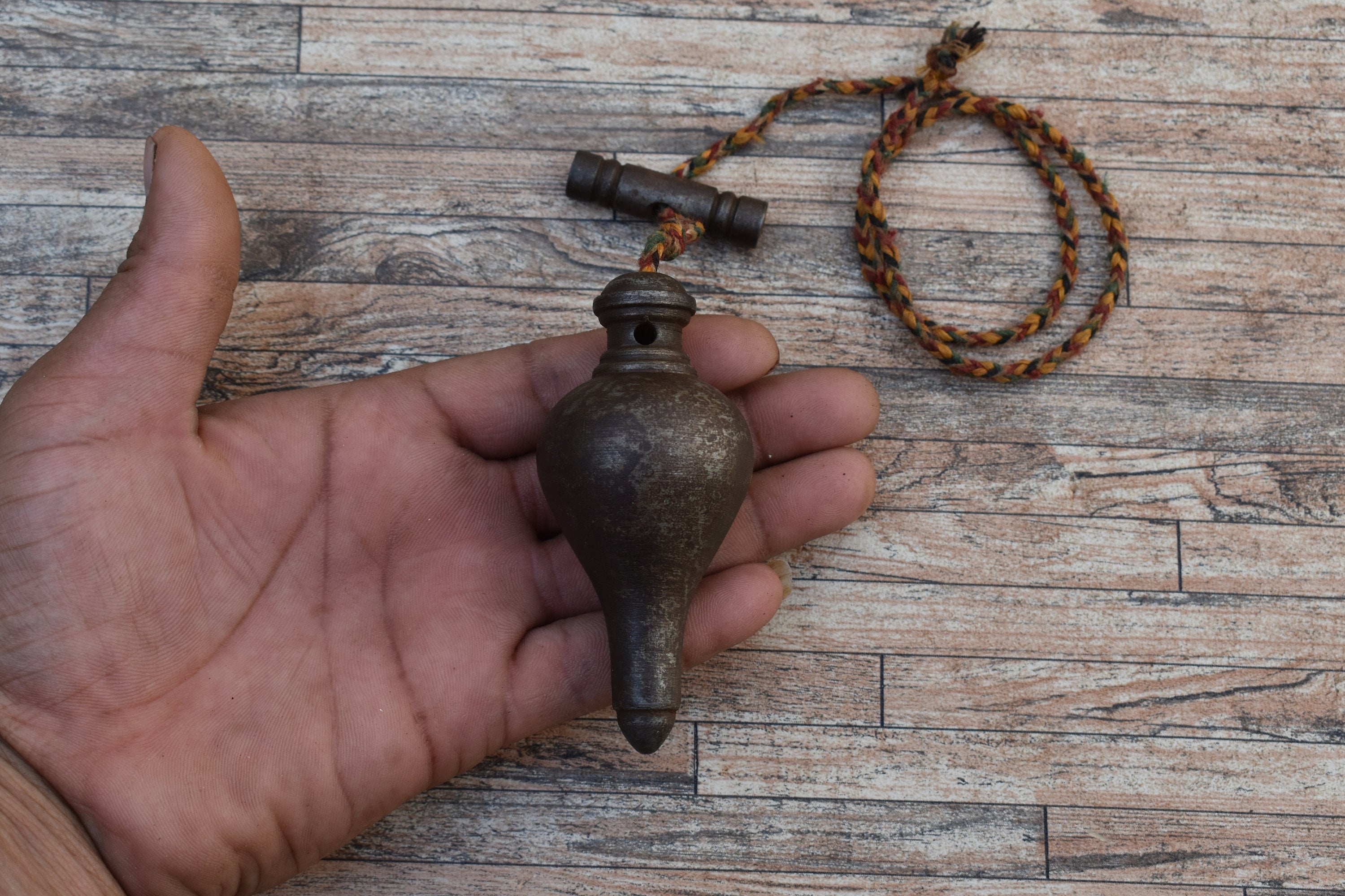 Vintage Plumb Bob Tool Solid Iron Leveling Plumb Bob Tool Collectible ...