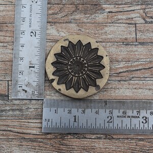 Vintage Style Handmade Cast Brass Floral Silversmith Goldsmith Jewelers ...