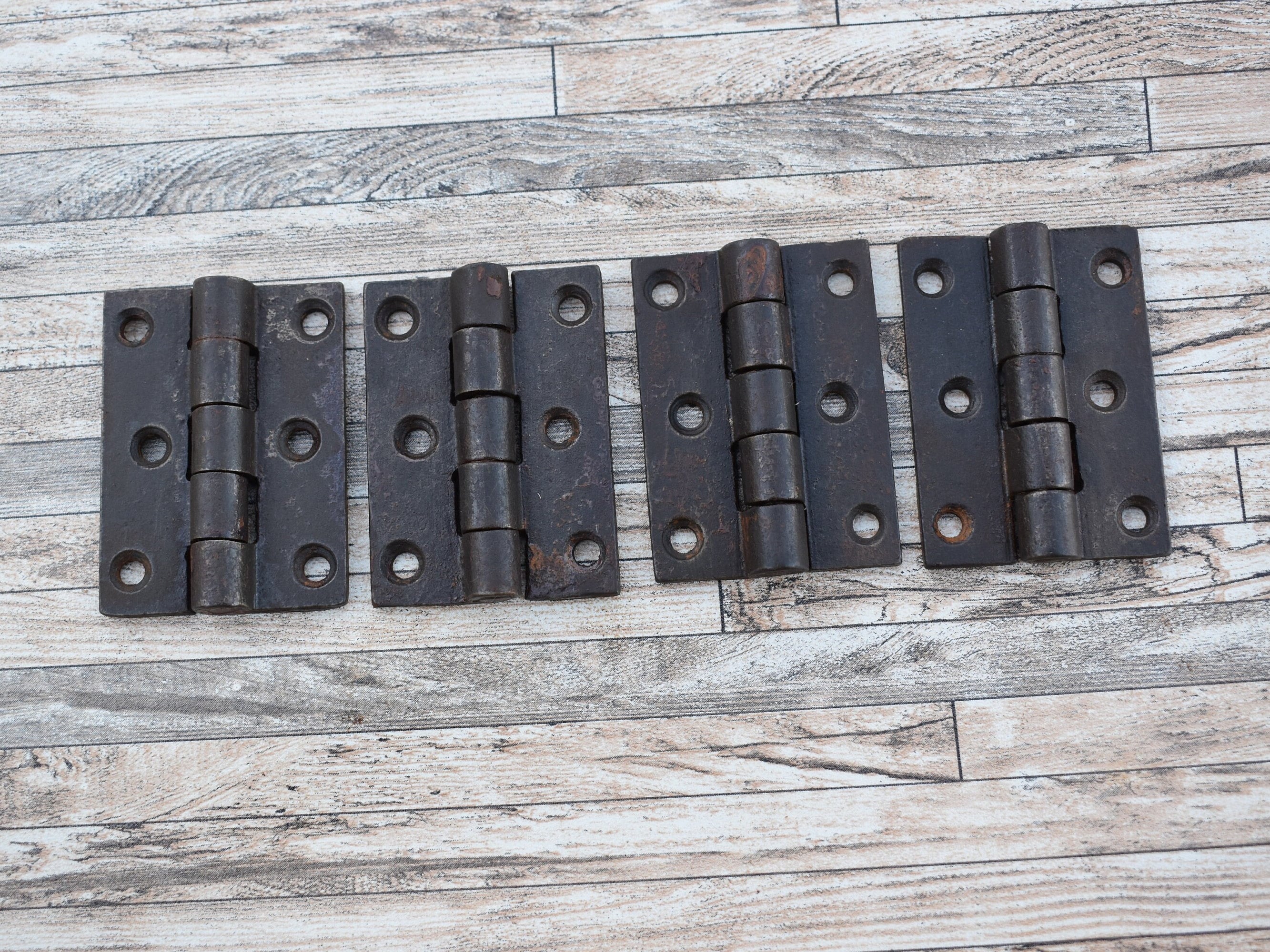 4pcs Vintage Cast Iron Door HINGES Gate Window Cabinet Cupboard Hinges ...
