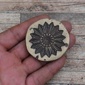 Vintage Style Handmade Cast Brass Floral Silversmith Goldsmith Jewelers ...