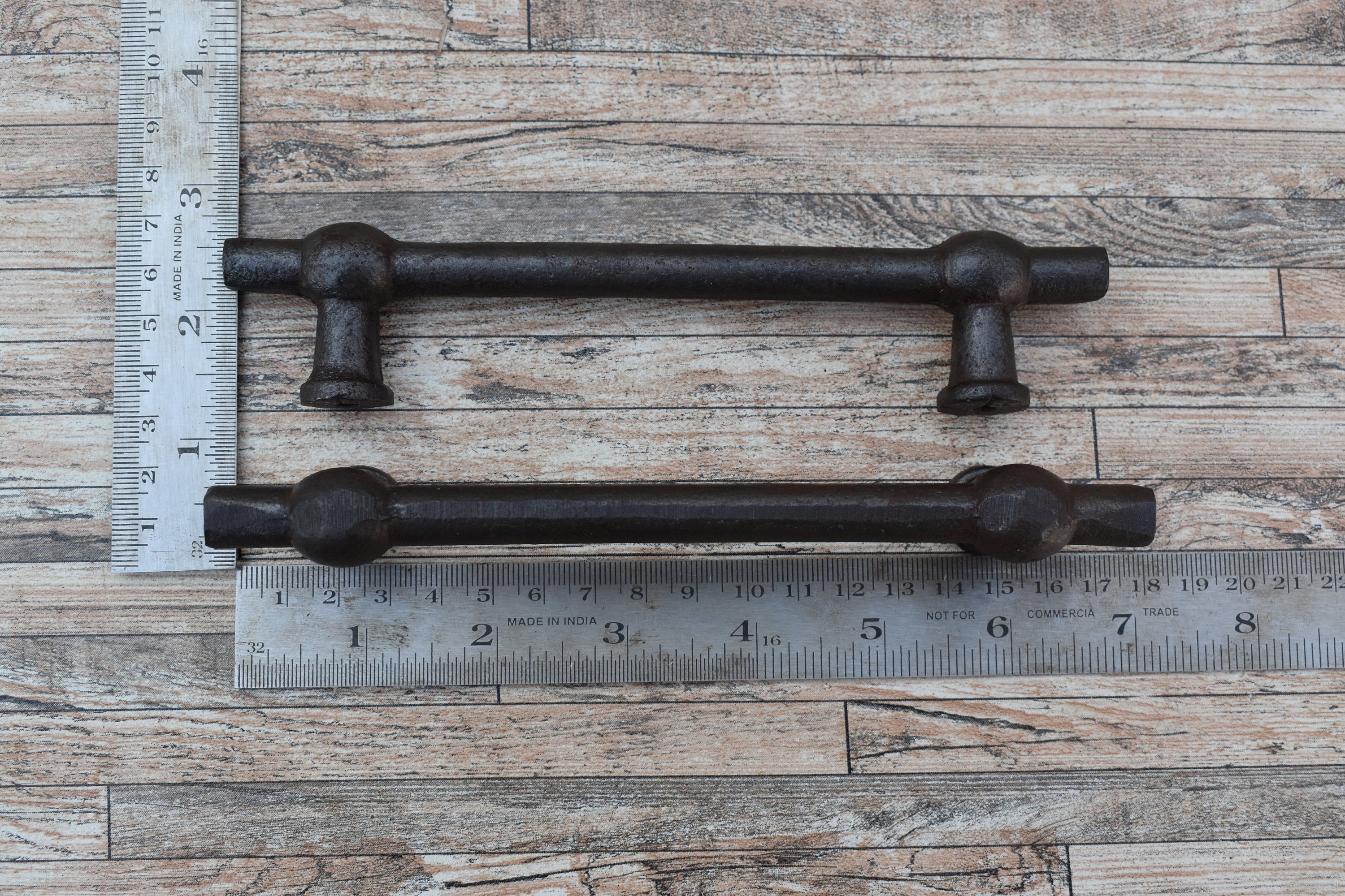 4x Vintage Victorian Style Cast Iron Door Handle 7 Inch Gate Drawer ...