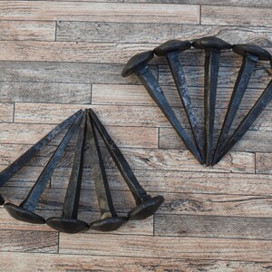 10 Pcs Vintage Blacksmith Wrought Iron Handforged Door Gate Hammered ...