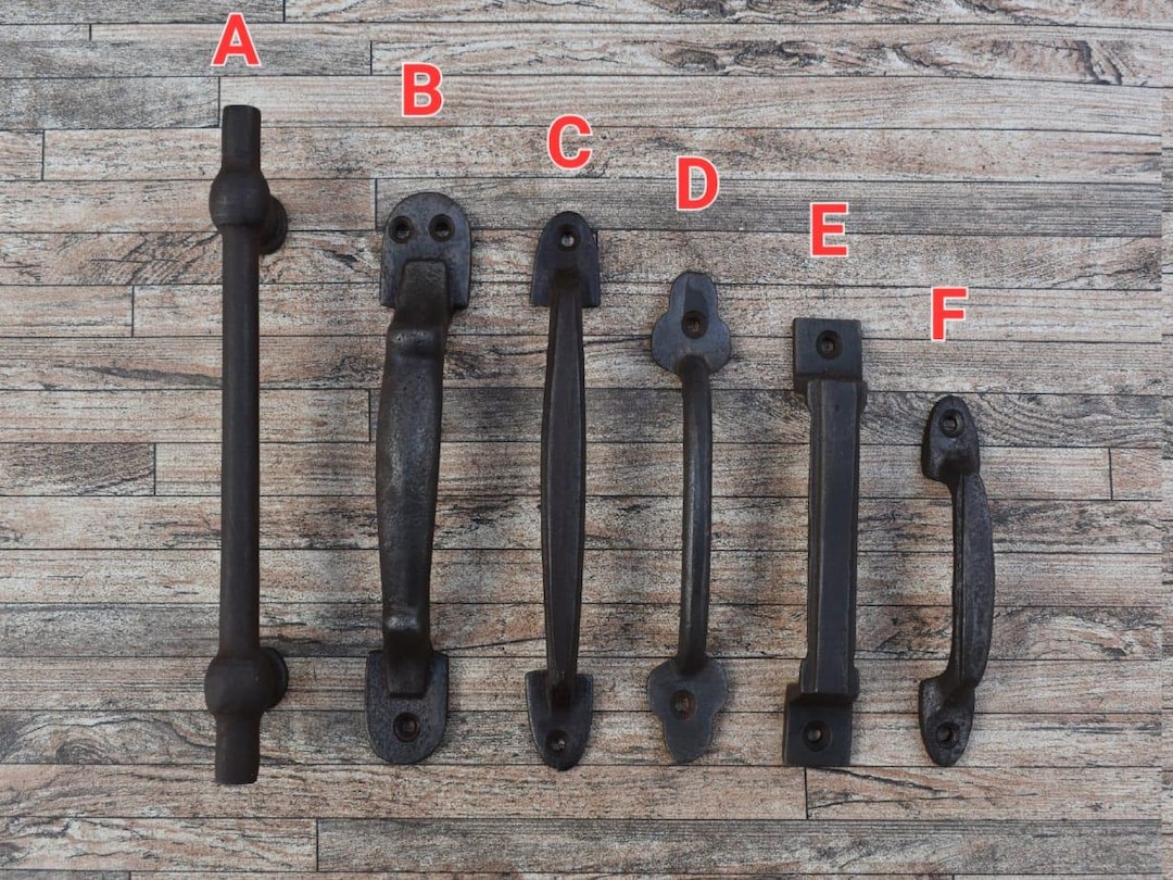 1x Vintage Style Solid Cast Iron Door Gate Drawer Cupboard Cabinet Pull ...