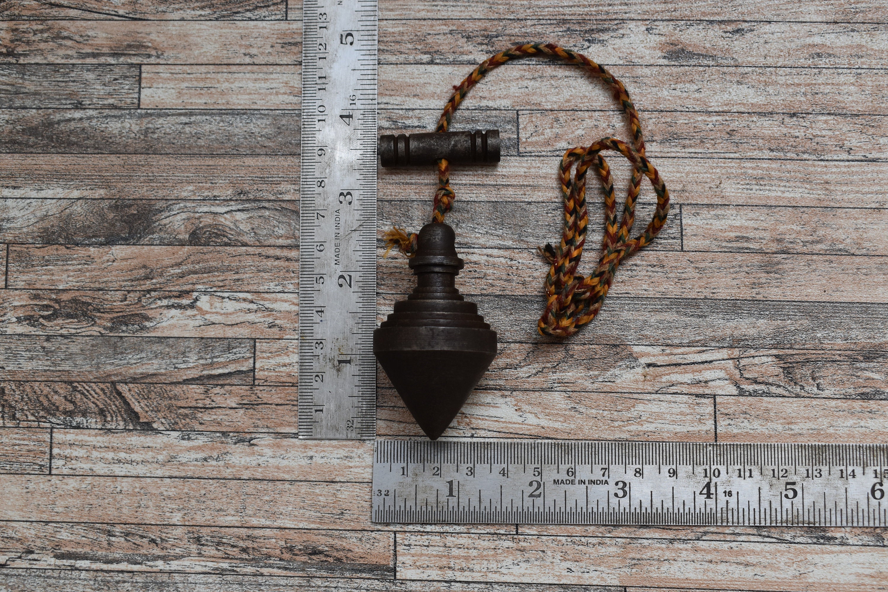 Vintage Solid Iron Mini Leveling Plumb Bob Tool Collectible Table Decor ...
