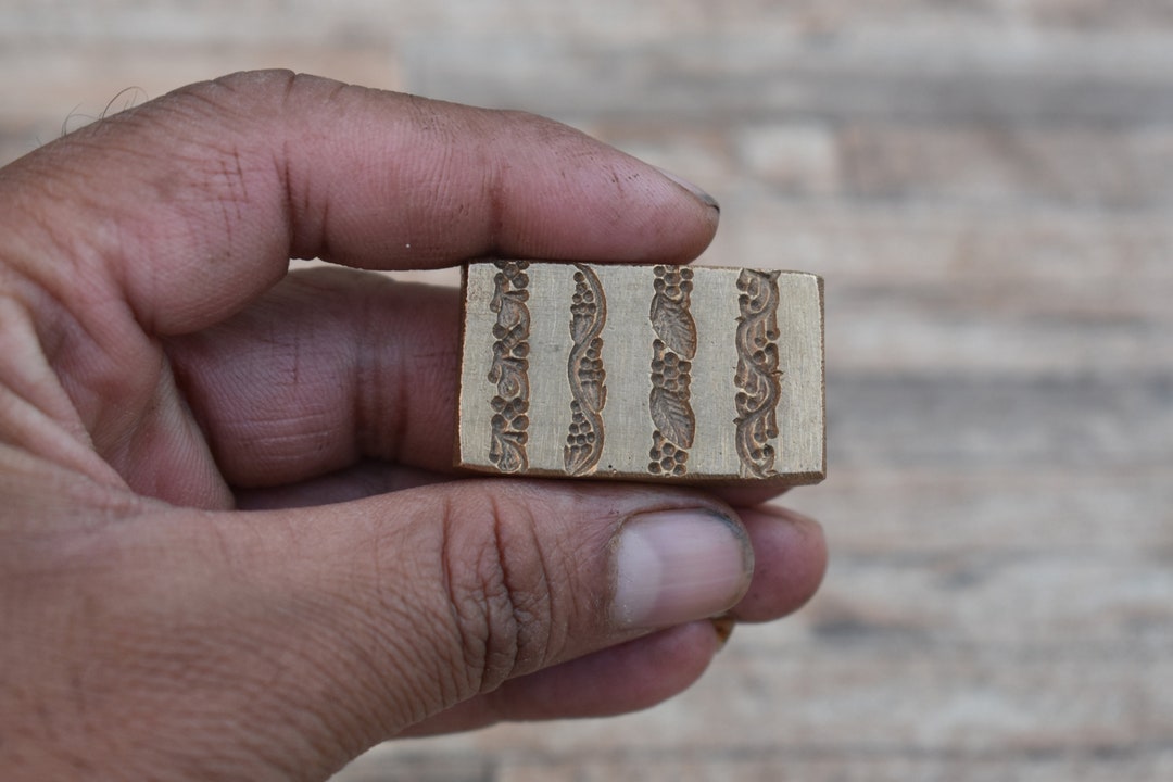 Vintage Style Cast Brass Goldsmith Silversmith Wire Impression With ...