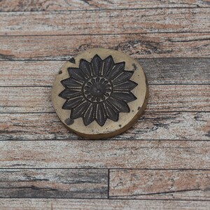 Vintage Style Handmade Cast Brass Floral Silversmith Goldsmith Jewelers ...