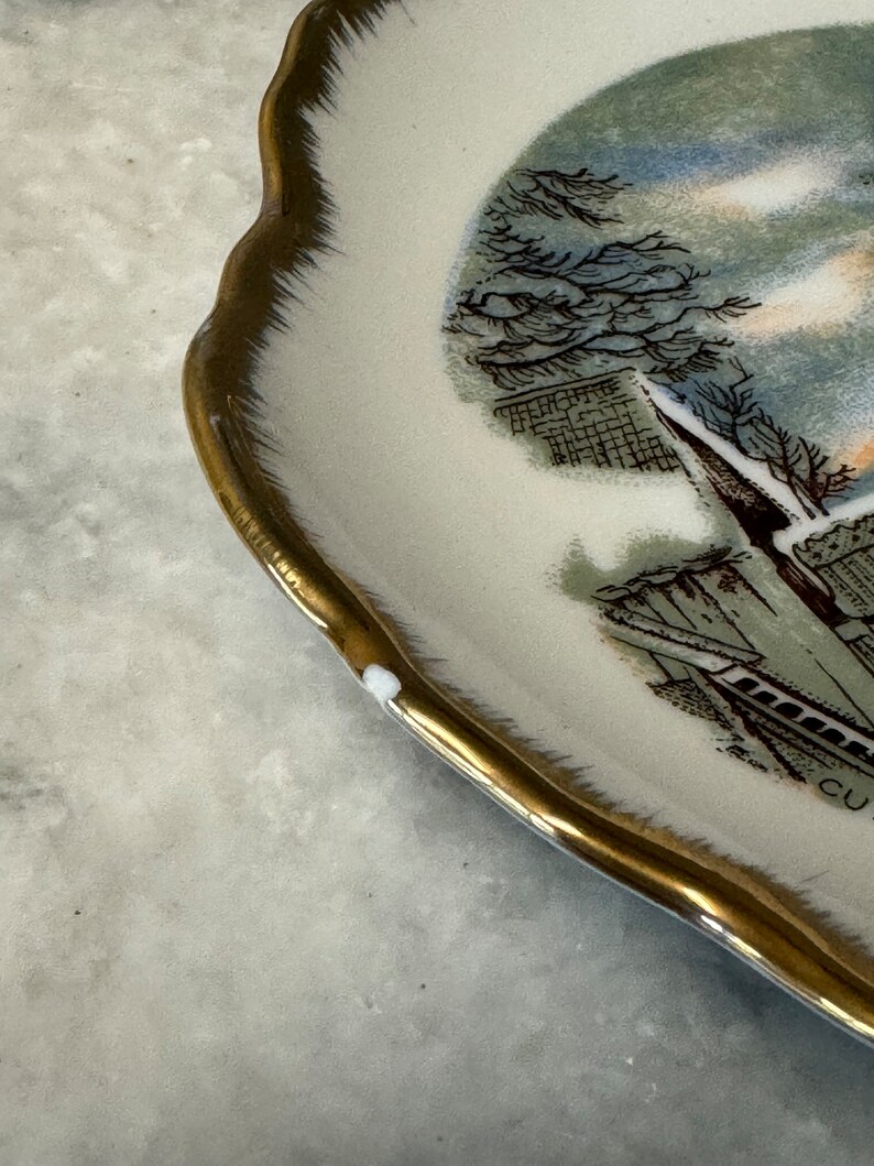 Vintage Currier and Ives the Old Homestead Collectors Plates Set of 4 ...