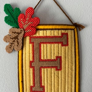 FALL Plastic Canvas Wall Hanging, Vintage Thanksgiving/fall Decor - Etsy