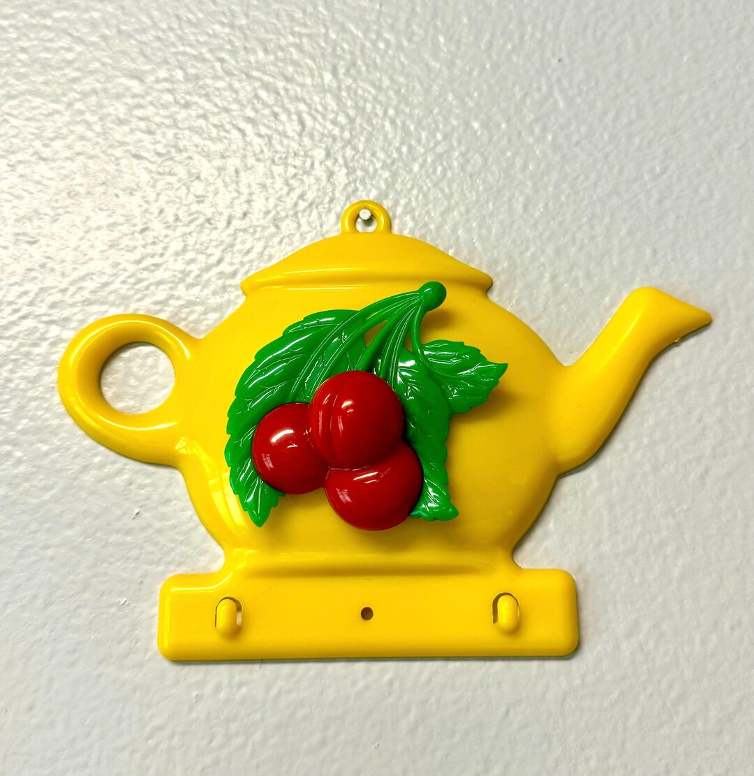 Vintage Superlon Plastics Cherry Teapot Key Holder, Kitschy Decor - Etsy