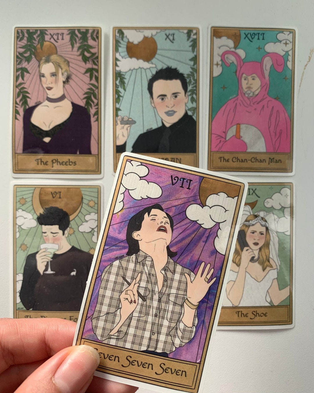 Set of 6 | Vinyl Stickers High Quality | FRIENDS TV Show | Ross Rachel ...