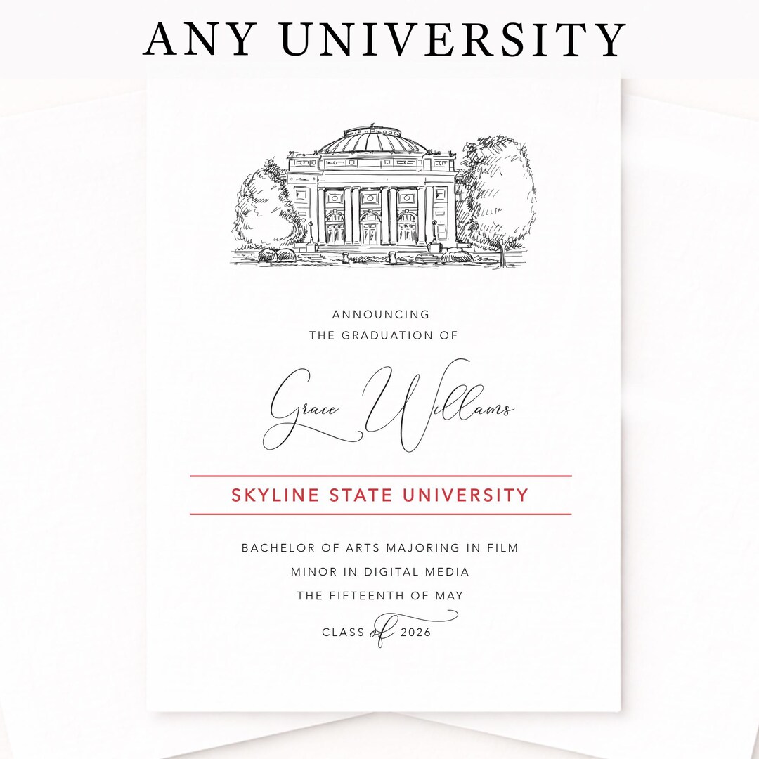 Arizona Graduation Announcements, Custom University Grad Announcement ...