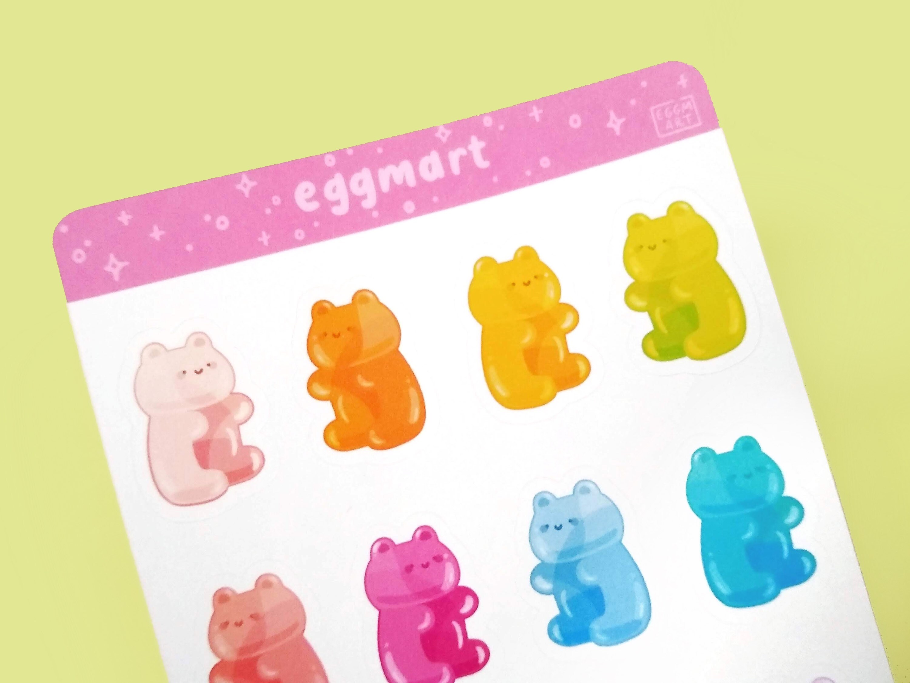 Rainbow Gummy Bears Sticker Sheet bullet journal and | Etsy