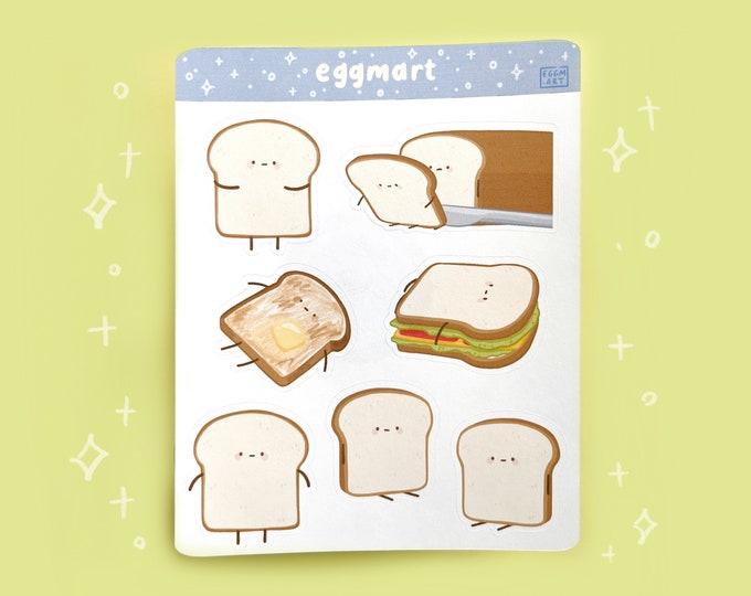 Bread Sticker Sheet | Bullet Journal and Scrapbooking Sticker - Etsy