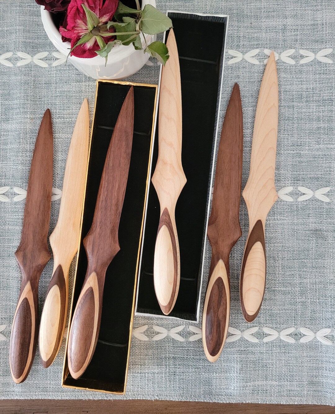 Made in Usa/letter Opener/exotic Wood/unique Design/8.5x1.25 Inch/a ...