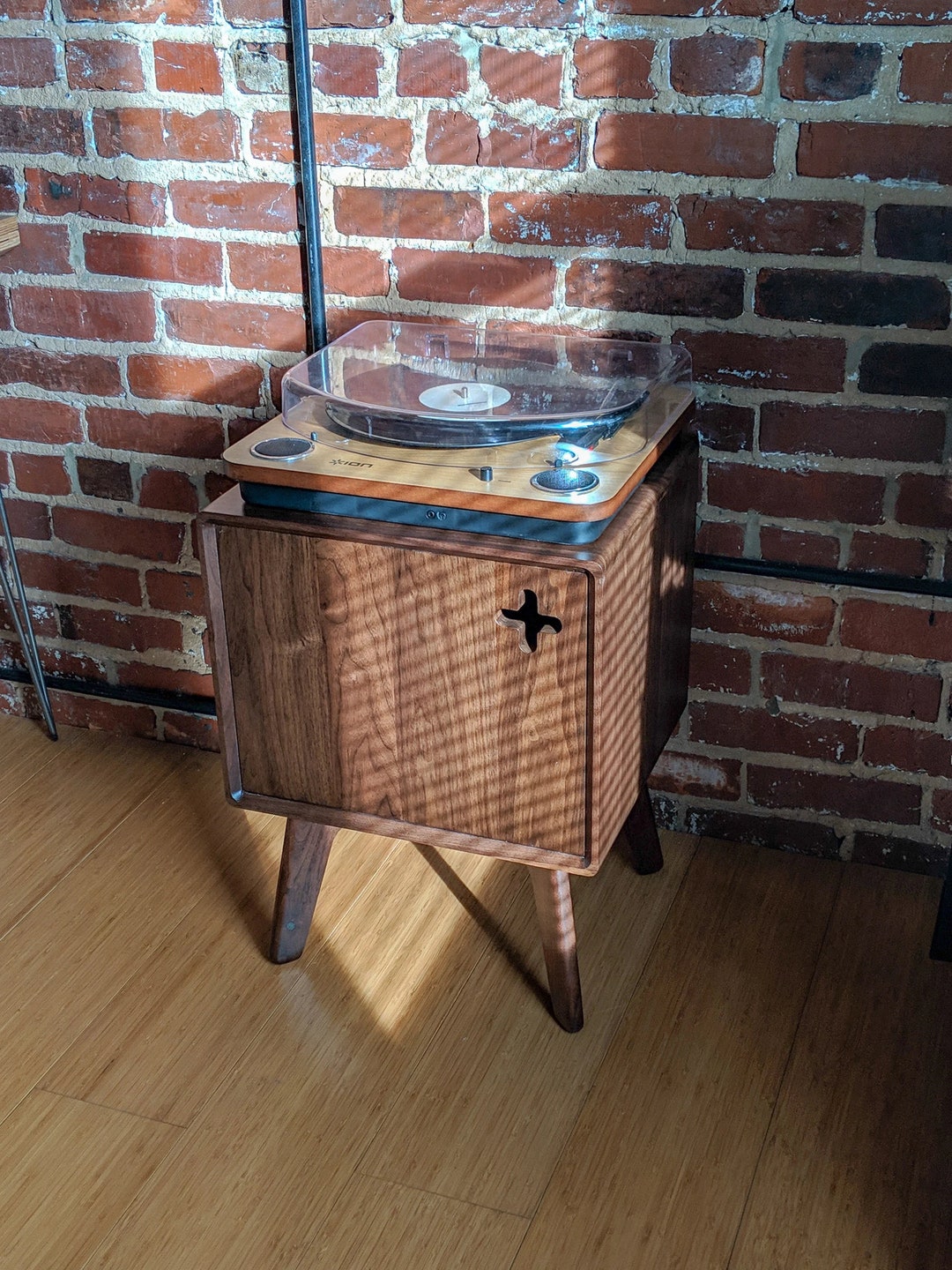 Small Vinyl Record Storage Cabinet, Record Player Stand, Stereo Cabinet ...