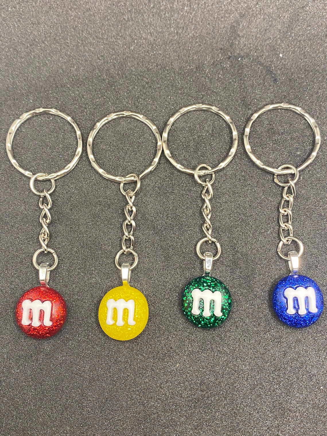 Resin M&M Accessories M and M Necklace M and M Keychain - Etsy
