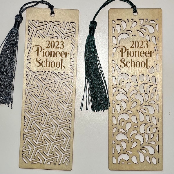 Thin Wood Bookmark - Etsy