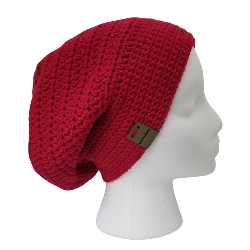 Red Knit Hat With Tassel - Etsy