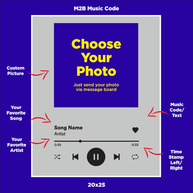 Custom Acrylic Song Plaque: Personalized Music Gift (8x10 Inch, No ...